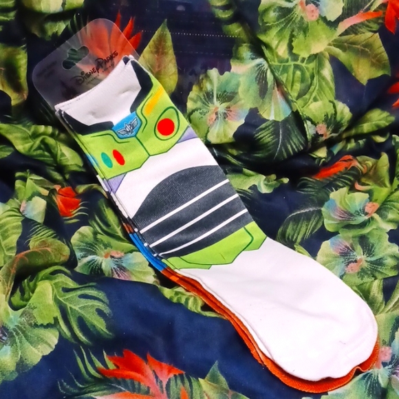 Disney | Accessories | Disney Parks Buzz And Woody Knee High Socks ...
